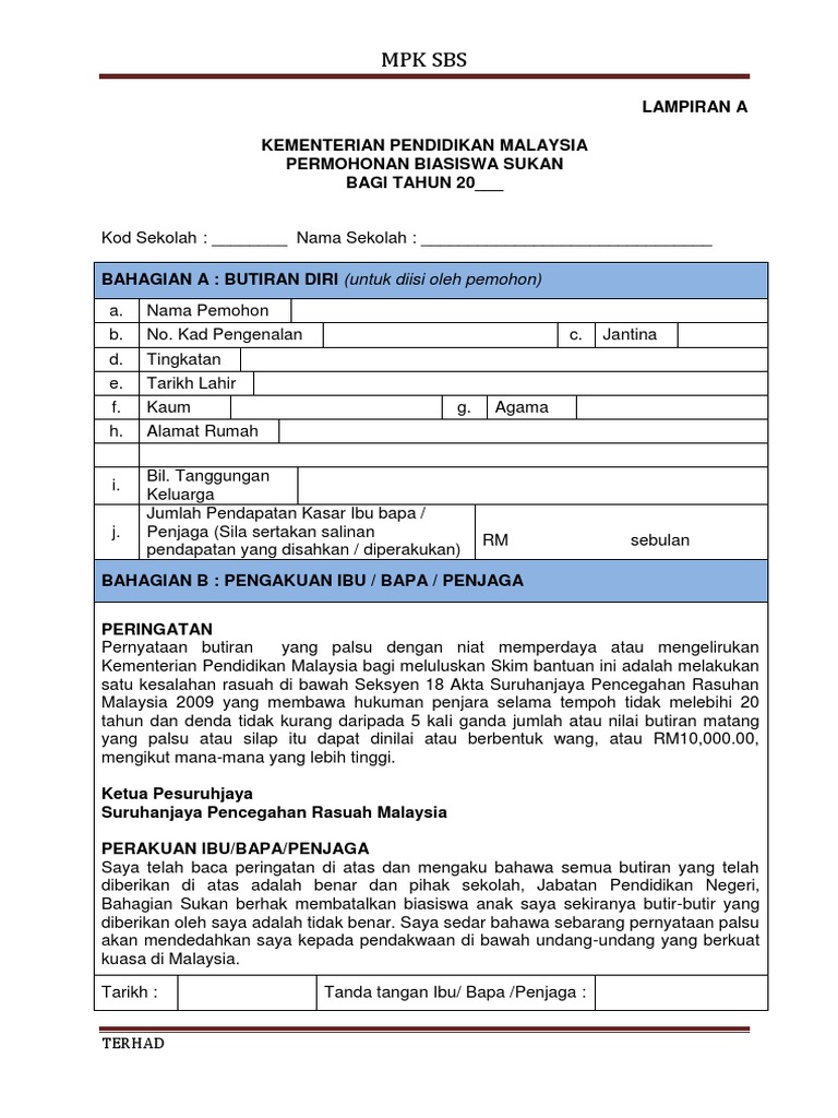 borang lampiran h - Lindsay Delacruz