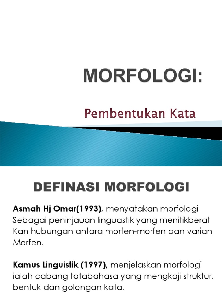 Pembentukan Kata | PDF