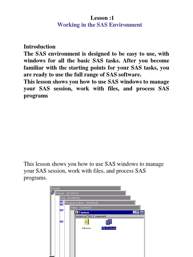 Basics of SAS 2 | PDF | Sas (Software) | Library (Computing)