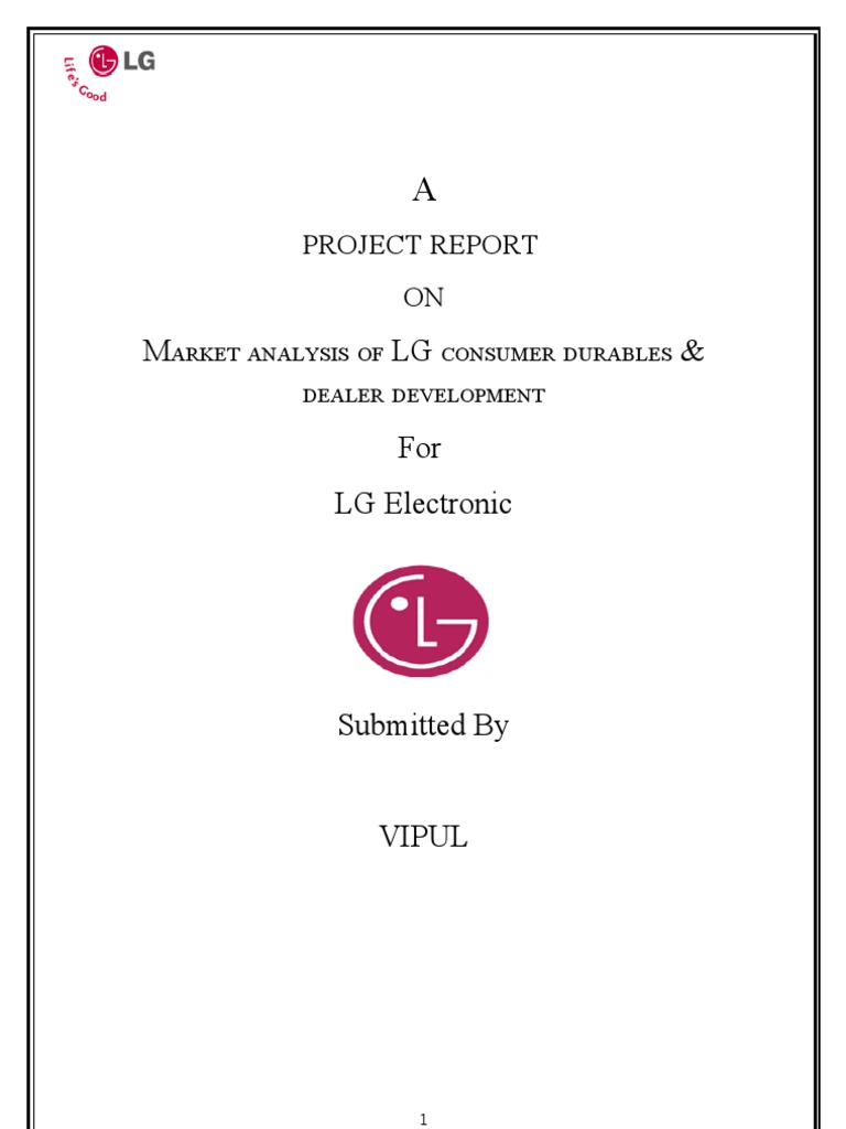 Project On LG | PDF | Warehouse | Logistics