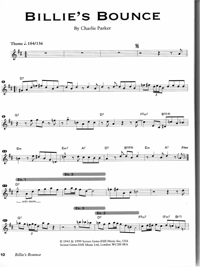 Billie's Bounce | PDF