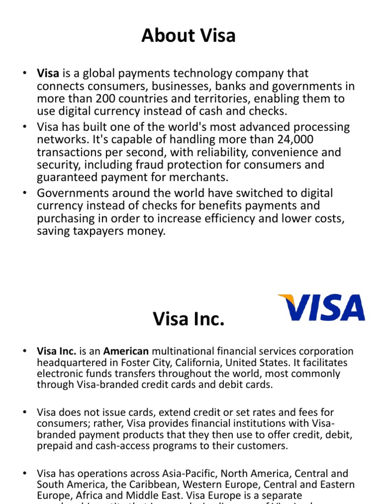 Visa | PDF | Visa Inc. | Credit Card