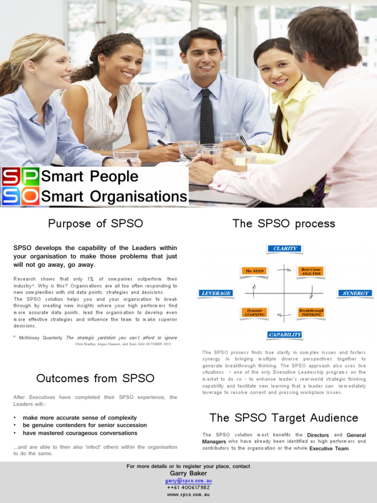 Spso Brochure | PDF | Applied Psychology | Behavior Modification