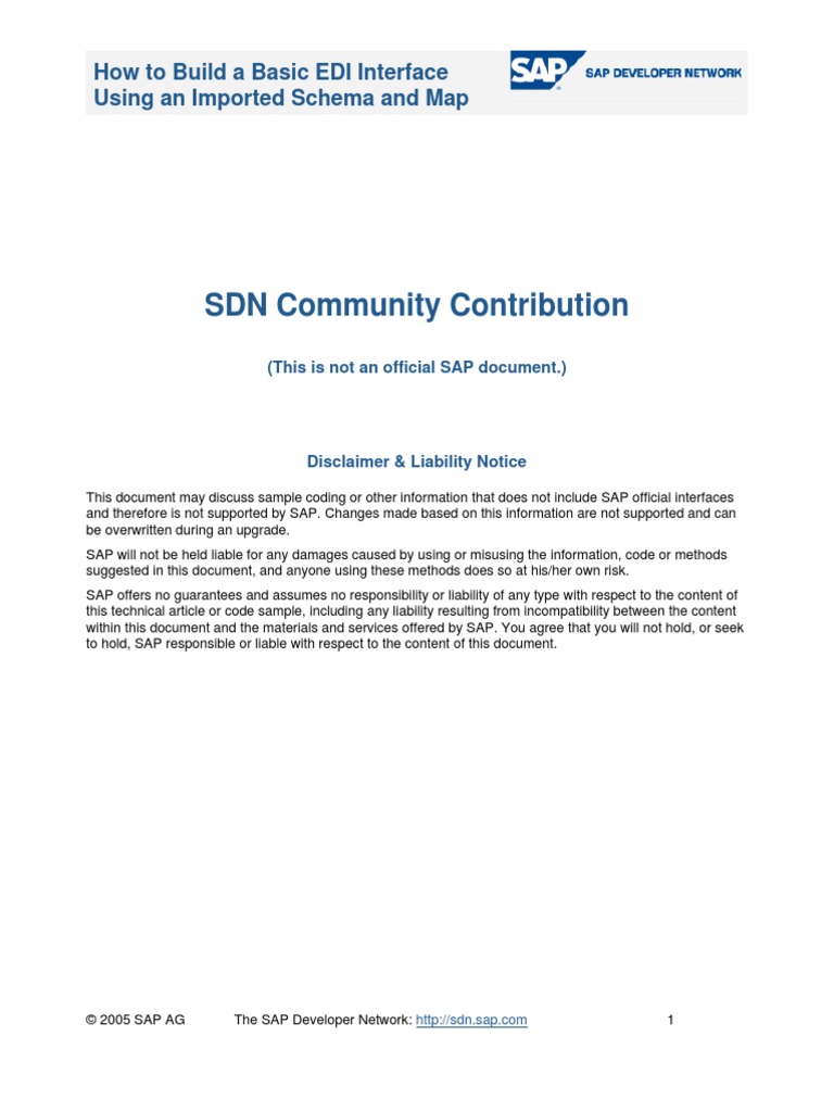 How To Build A Basic EDI Interface Using An Imported Schema and Map ...