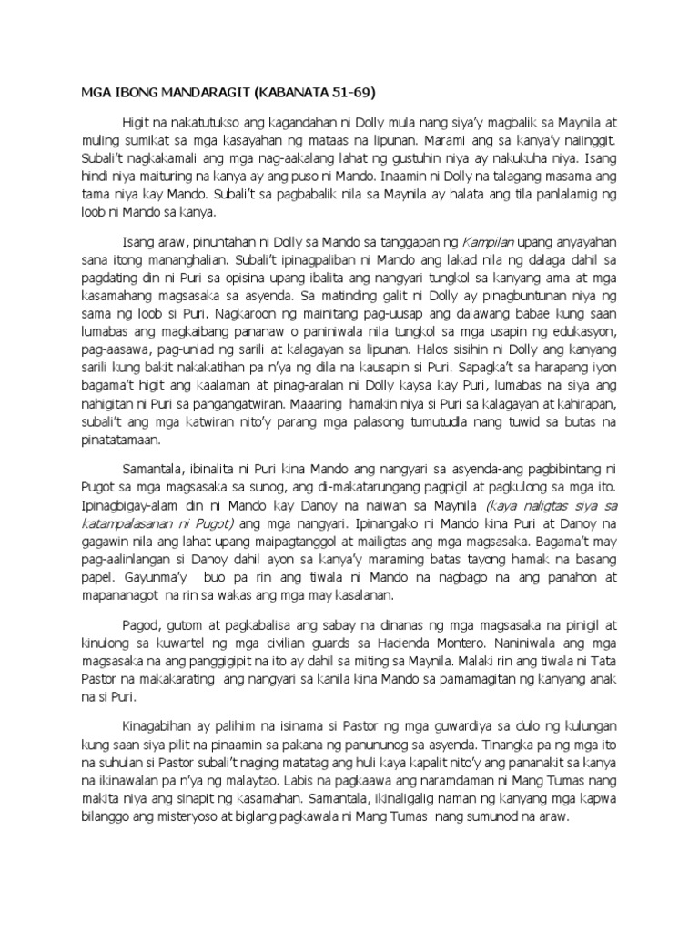 Kabanata 51-69 | PDF