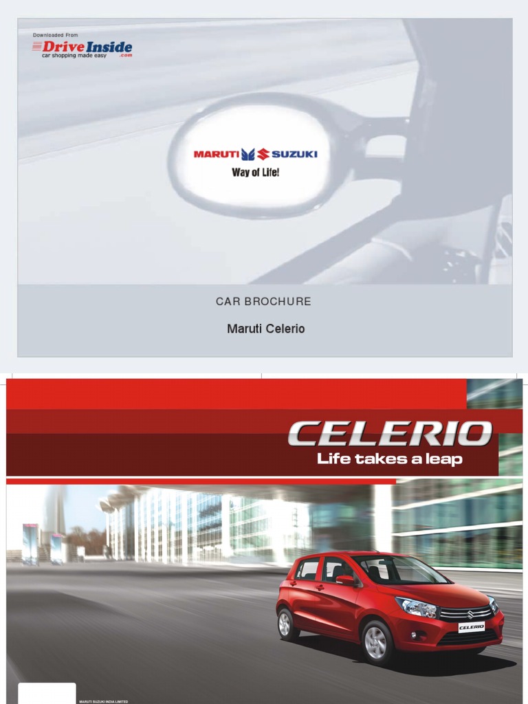 Maruti Celerio Brochure 604 | Download Free PDF | Road Vehicles ...