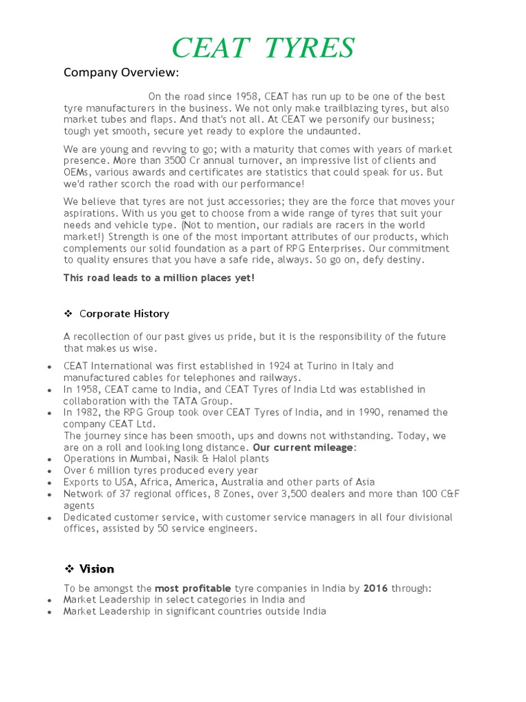 Ceat | PDF | Quality Management | Car