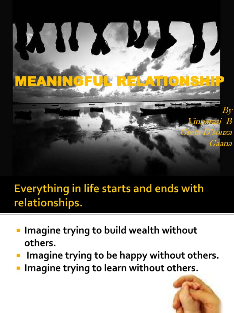 Building Meaningful Relationships | PDF | Friendship | Teachers