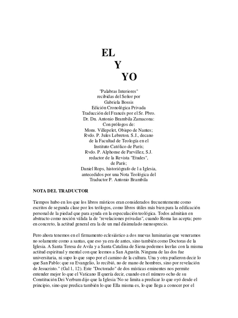 El y Yo | PDF | Cristo (título) | Amor