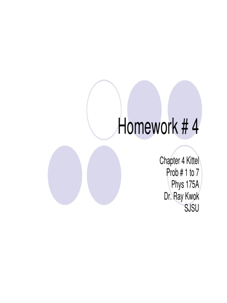 Homework 4: Monatomic and diatomic lattice vibrations | PDF | Ion | Phonon