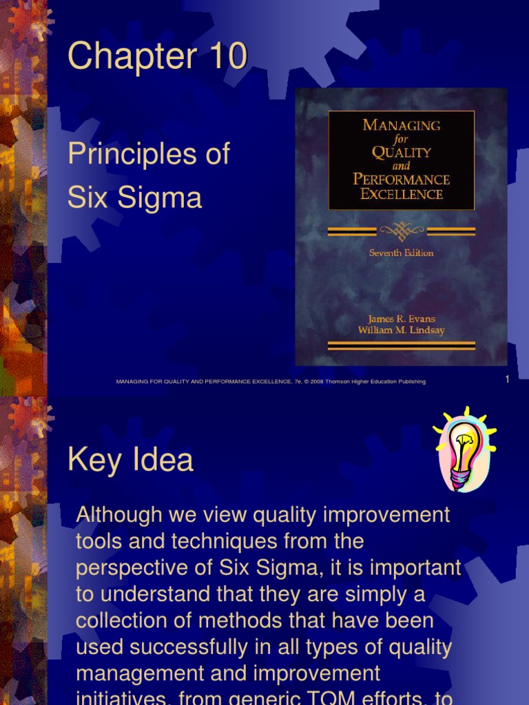 Chapter 10: Principles of Six Sigma | PDF | Six Sigma | Quality (Business)