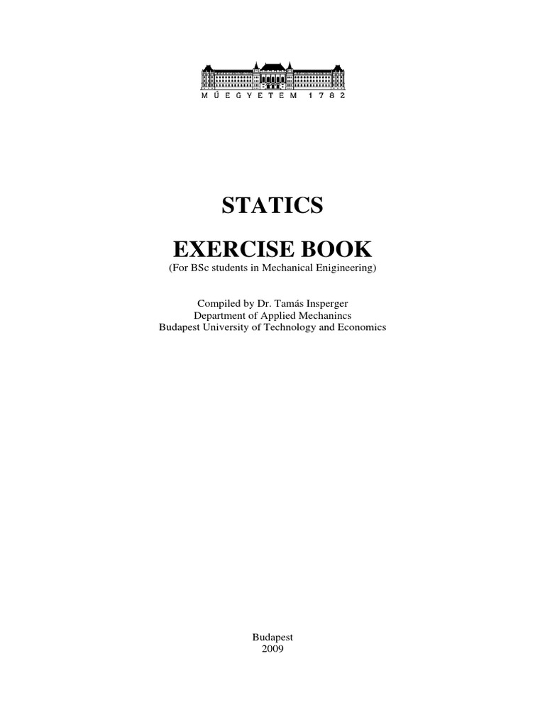 Exercise Book Statics | PDF | Mechanical Engineering | Physics