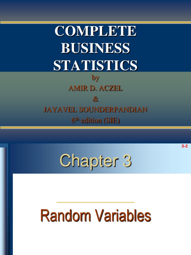 An Introduction to Random Variables and Their Probability Distributions ...