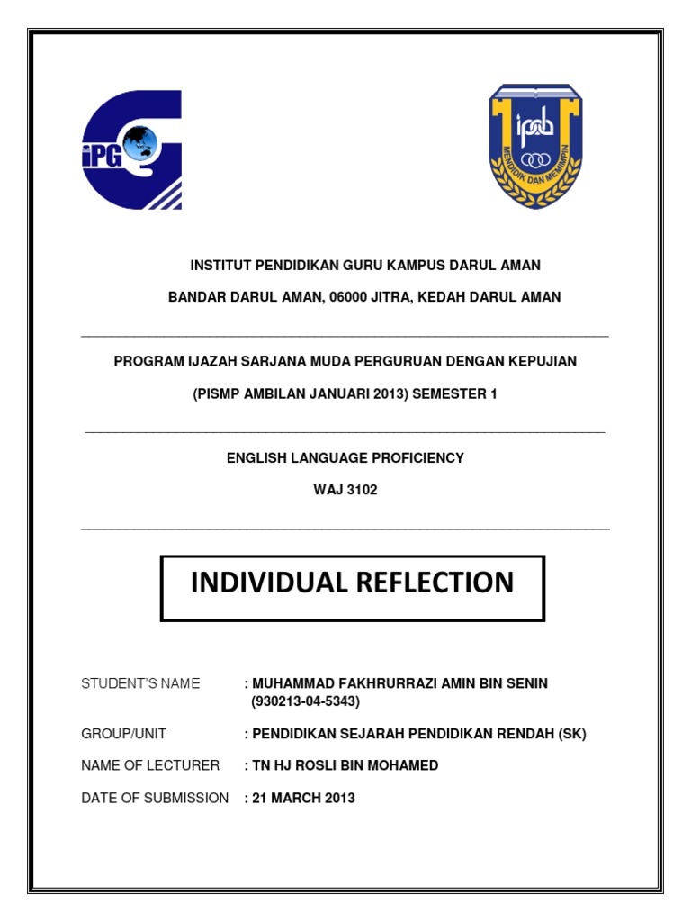 Reflection's Cover | PDF | Career & Growth | Business