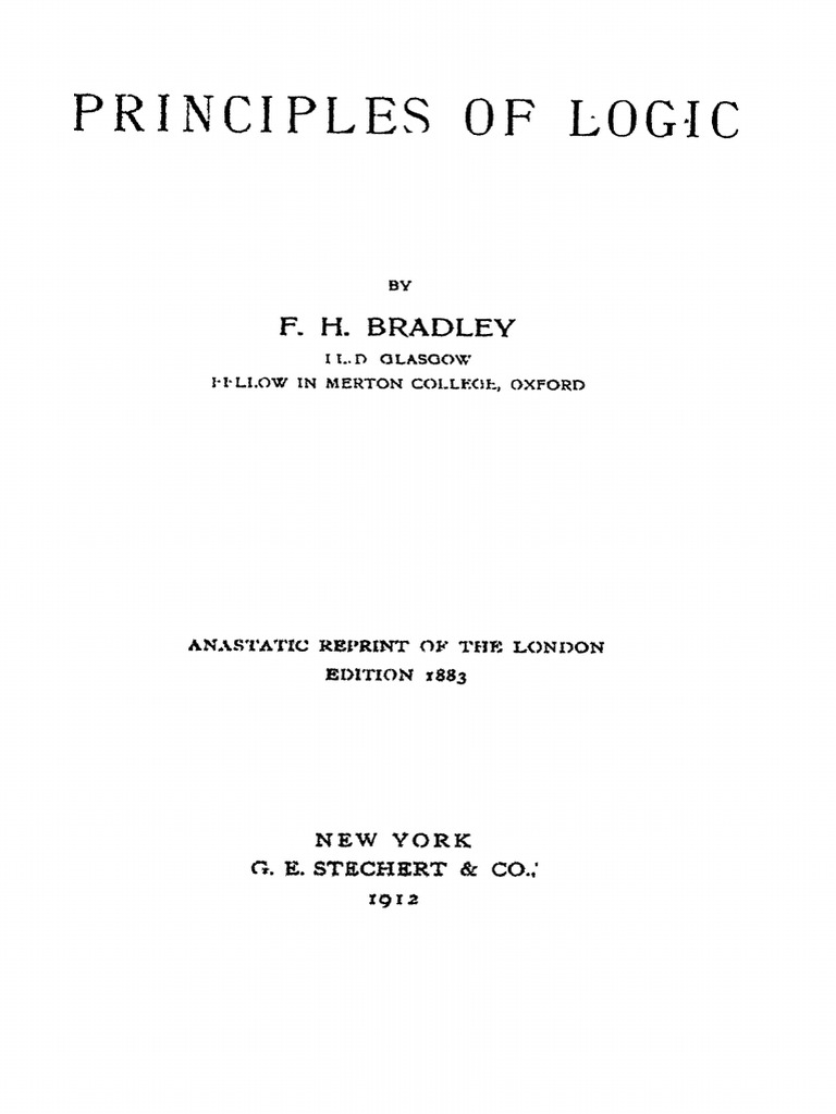 The Principles of Logic | PDF