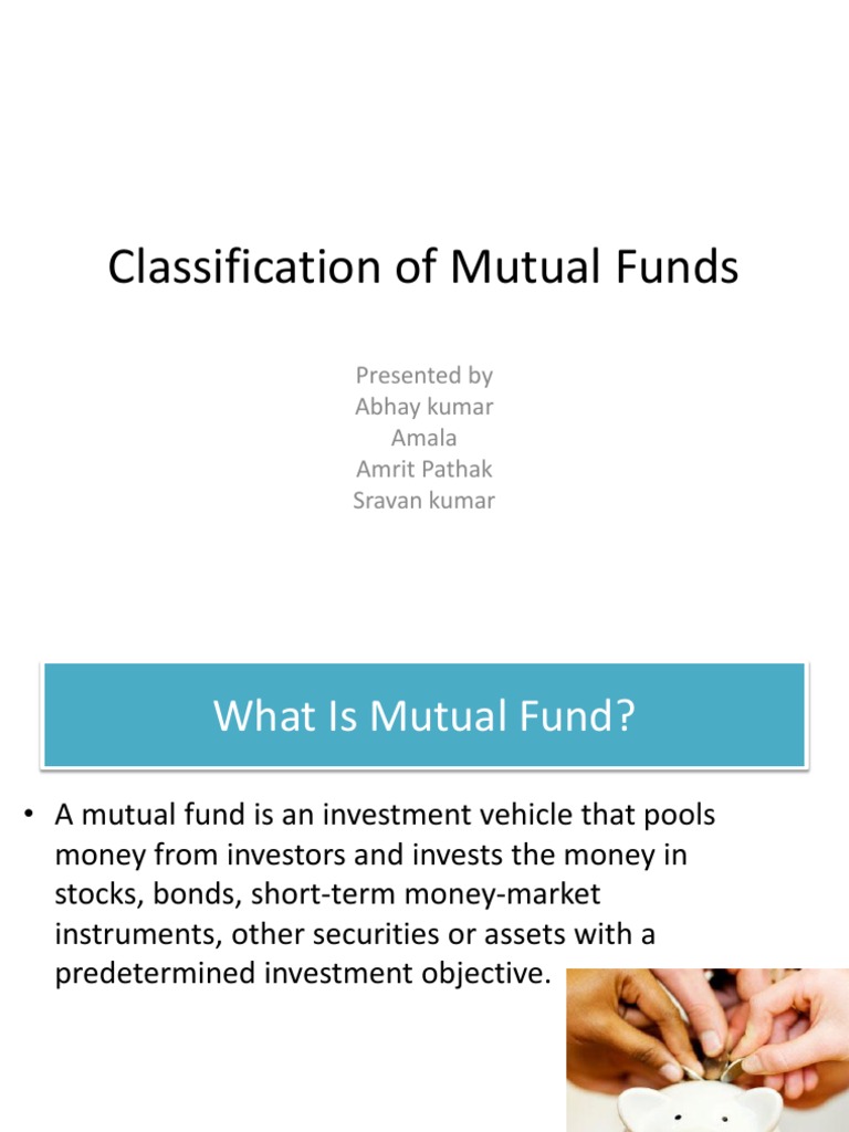 Classification Of Mutual Funds Pdf Mutual Funds Securities Finance