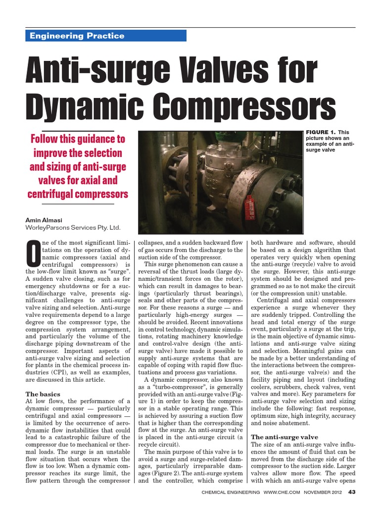 2012-11-43 Anti-Surge Valves For Dynamic Compressors | PDF | Gas ...