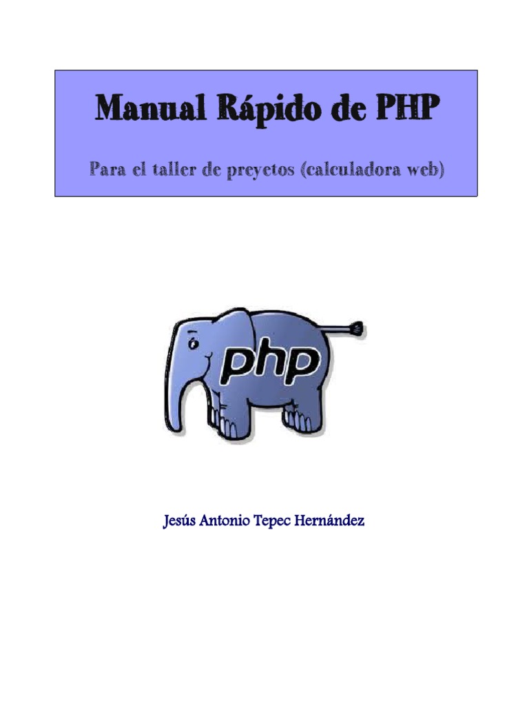 Manual de PHP | PDF | Php | Lenguaje de programación