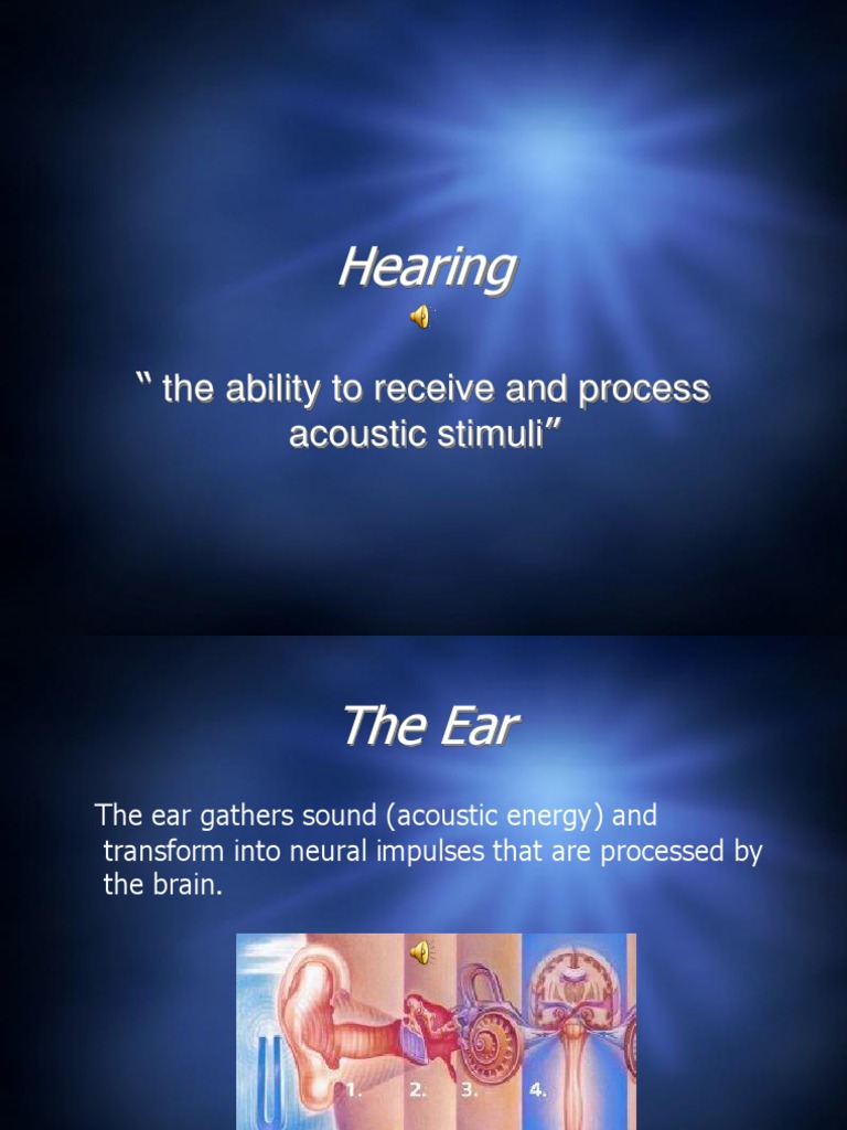 Ear Anatomy and Hearing Process | PDF | Science & Mathematics