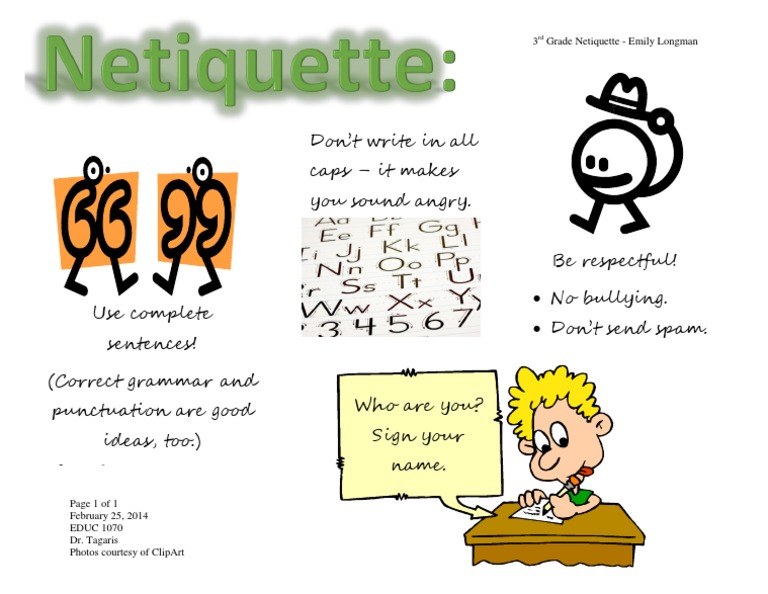 Netiquette Poster | PDF