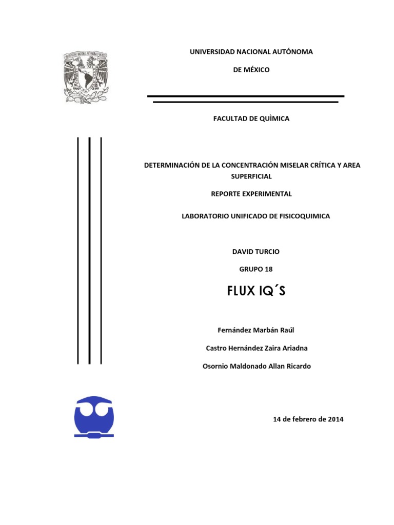 Cálculo de CMC del Dodecilbenceno Sulfato | PDF | Métodos y materiales ...