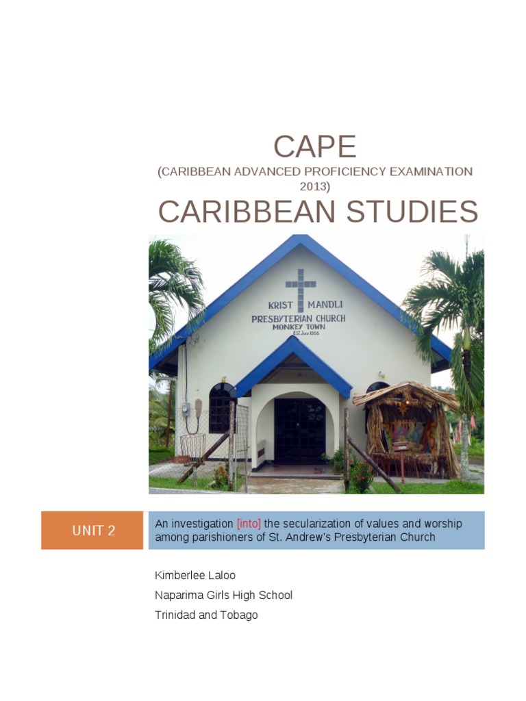 Cape Caribbean Studies: (Caribbean Advanced Proficiency Examination ...