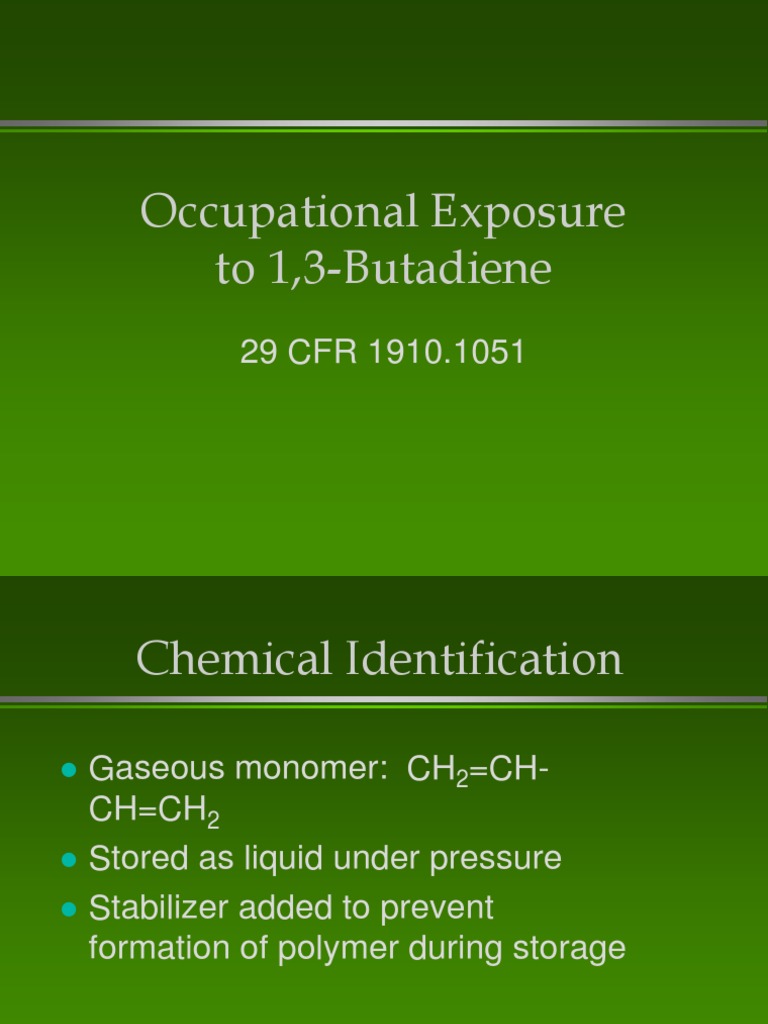 Occupational Exposure To 1,3-Butadiene | PDF | Safety | Labour