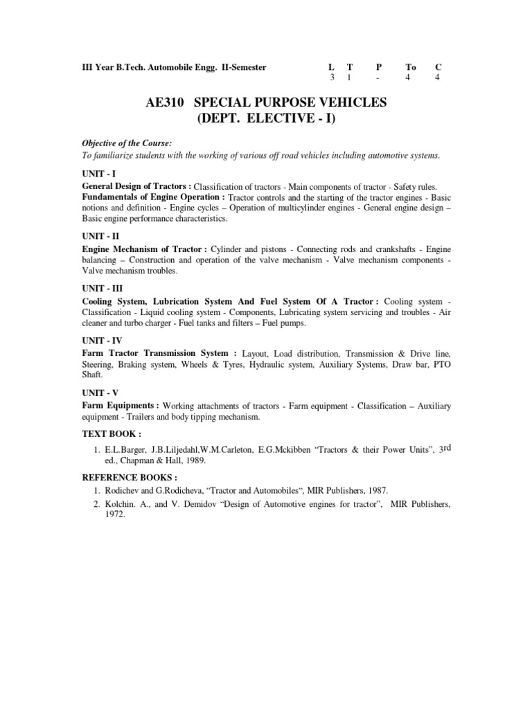 Special Purpose Vehicles in B.Tech. | PDF