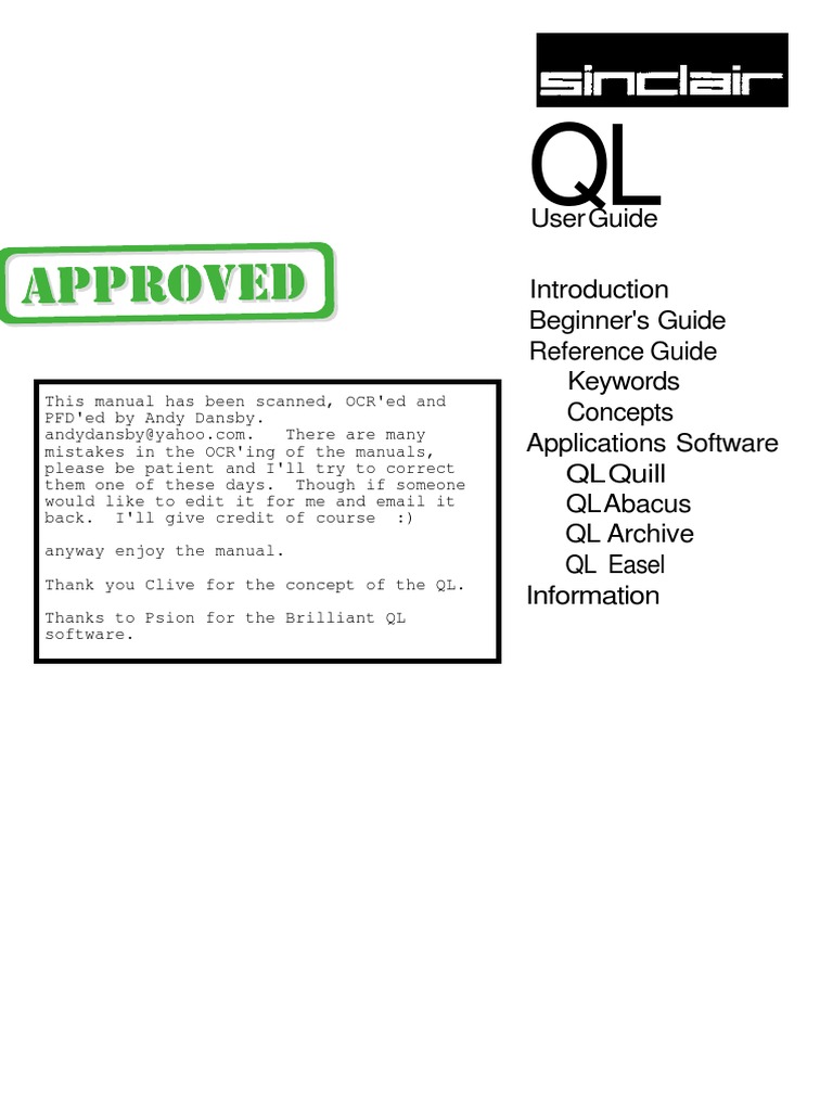 QL UsersGuide | PDF | Electrical Connector | Computer Program