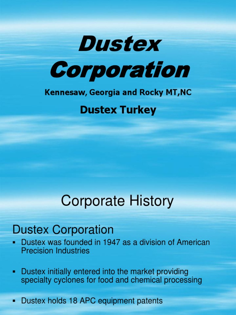 Dustex Overview For DustexTurkey Training | PDF | Gases | Chemistry