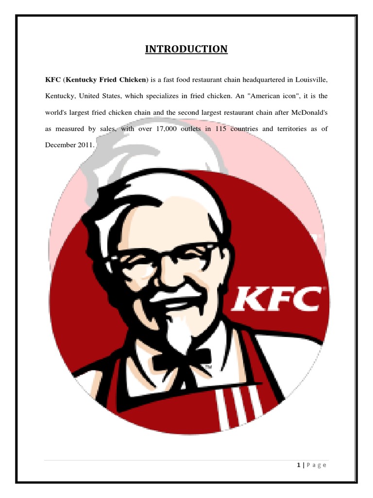 KFC (Kentucky Fried Chicken) Is A Fast Food Restaurant Chain ...