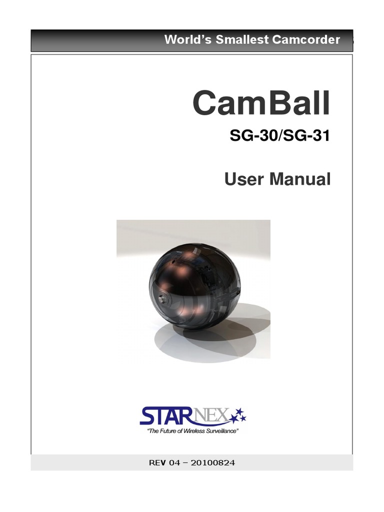 CamBall Manual | PDF | Usb | Computer Monitor