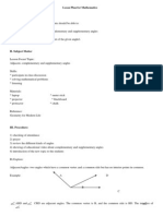 Angle Relationships Worksheet | PDF