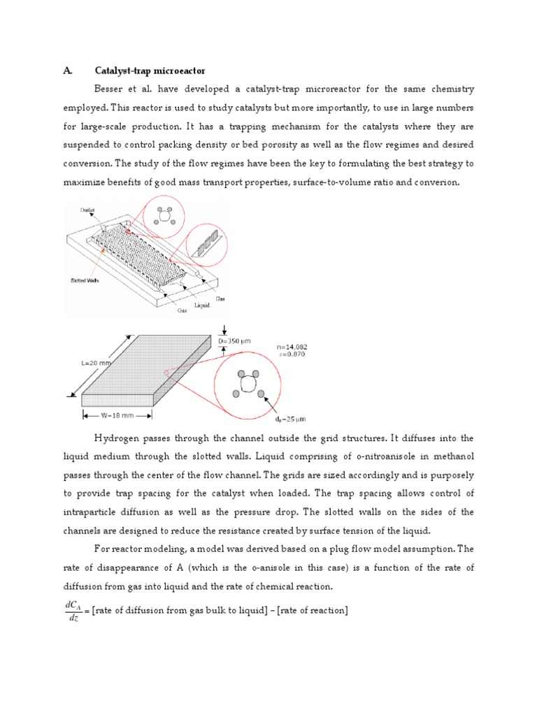 A. Catalyst-Trap Microeactor: DZ DC | PDF | Chemical Reactor | Catalysis