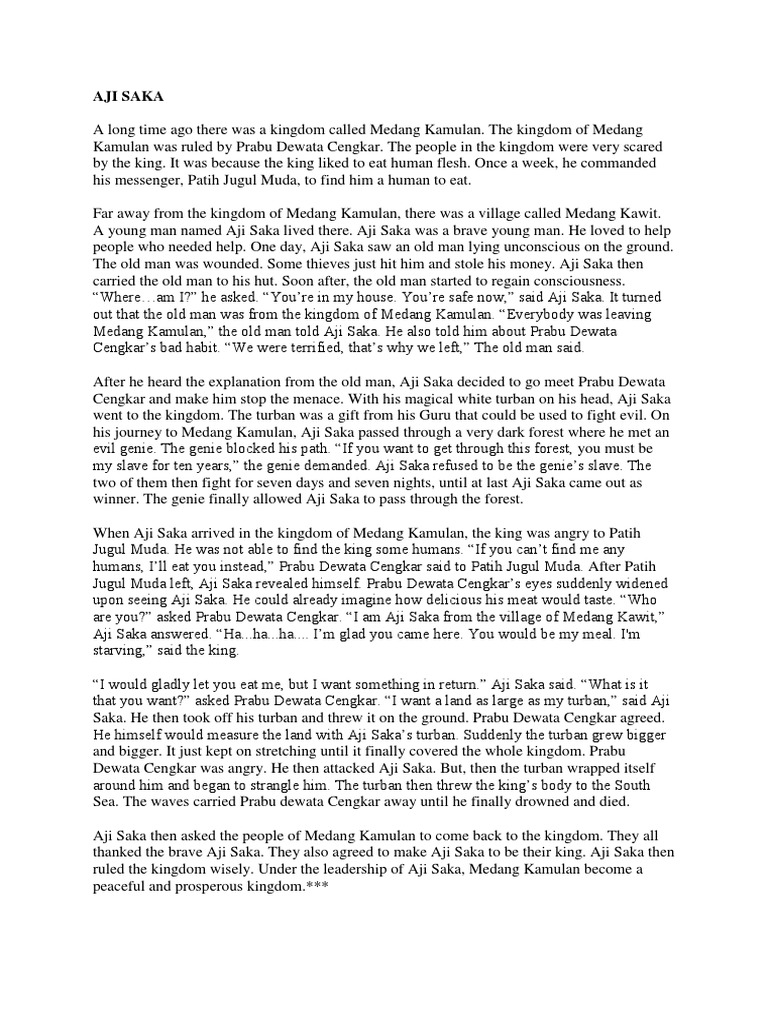 Aji Saka | PDF