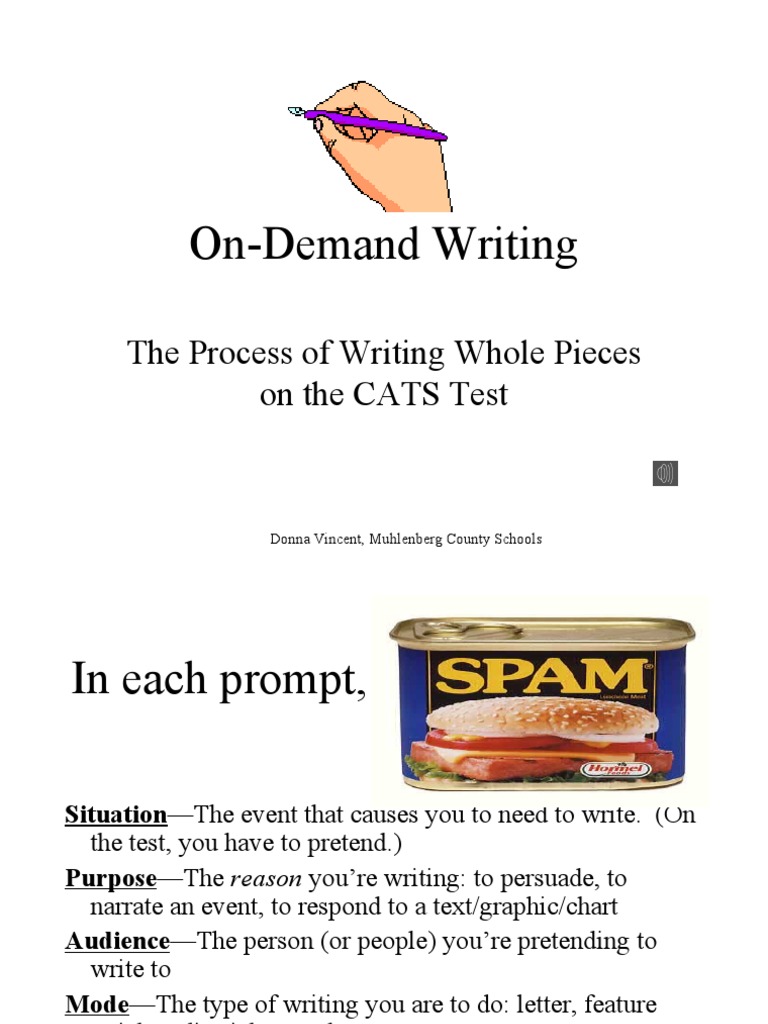 On-Demand Writing | PDF | Writing | Psychological Concepts