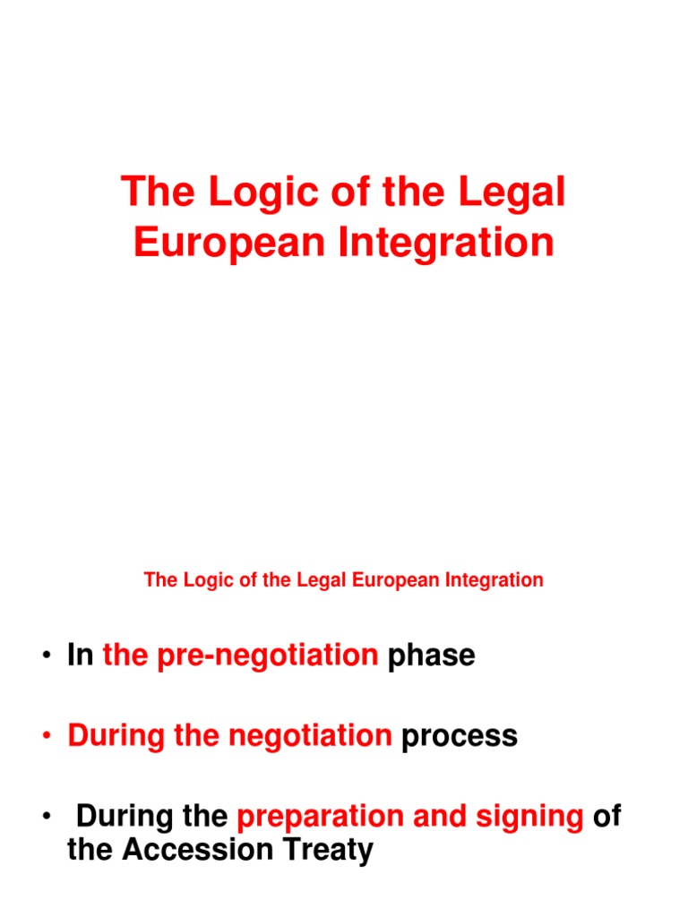 Logic of European Integration | PDF | Enlargement Of The European Union ...