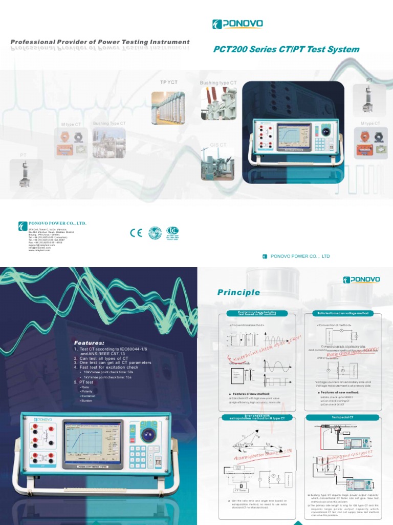 PCT200 Series CT/PT Test System: Professional Provider of Power Testing ...