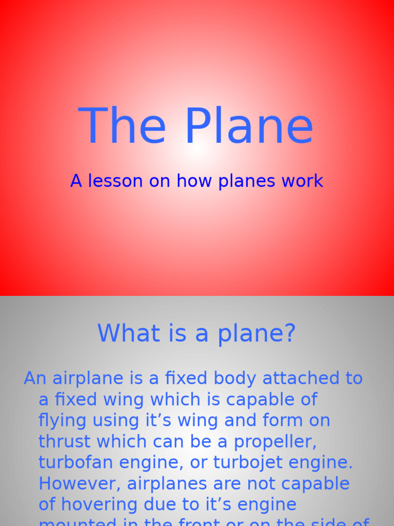 How Planes Work | PDF