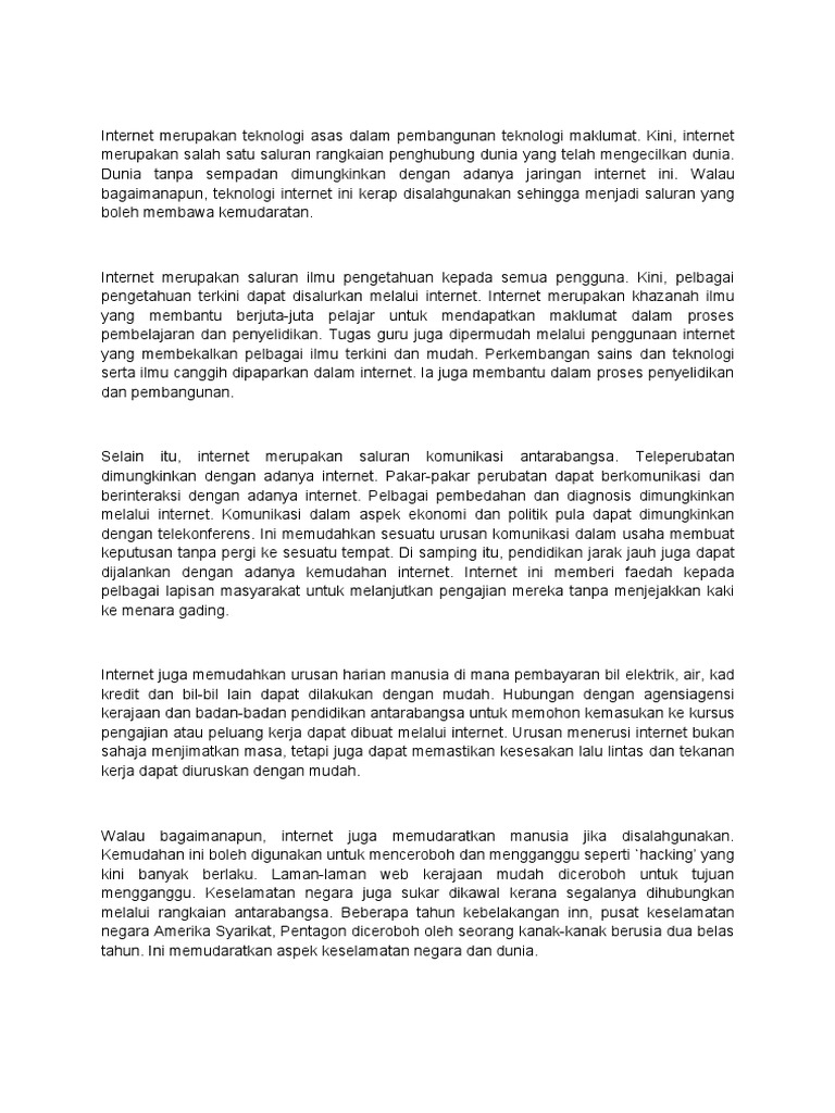 Faedah Penggunaan Internet Kepada Pelajar