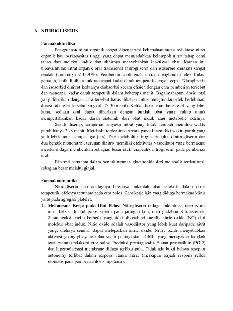 Nitrogliserin Isdn | PDF