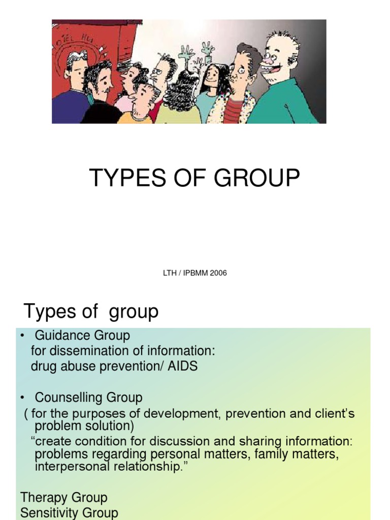 4 Types of Groups | PDF | Psychotherapy | Interpersonal Relationships