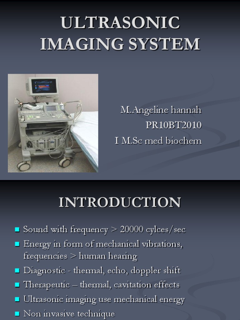 Ultrasonic Imaging System Overview | PDF | Medical Ultrasound | Ultrasound