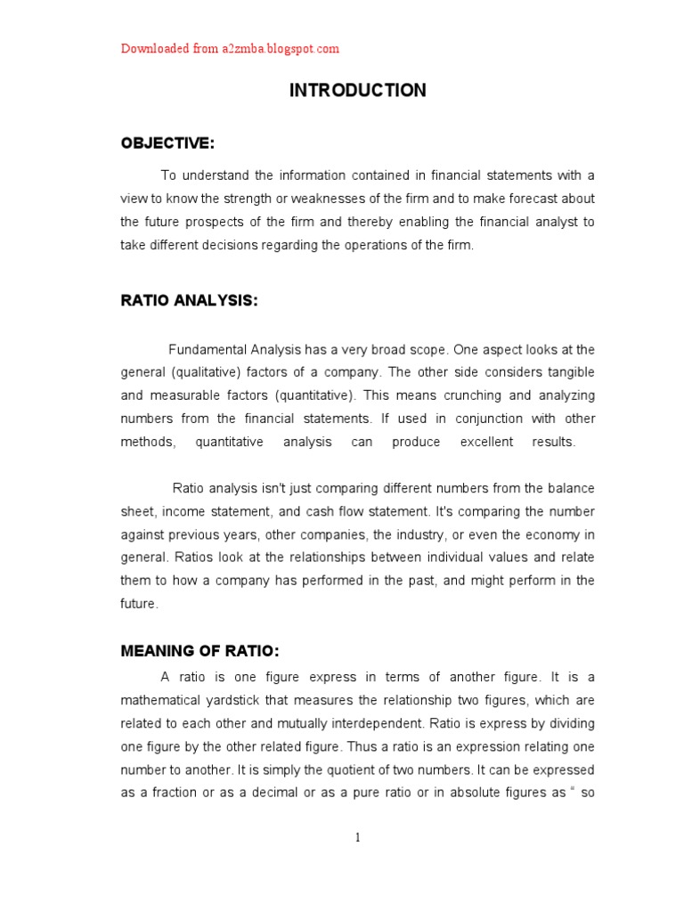 Understanding Ratio Analysis in Finance | PDF | Dividend | Equity (Finance)