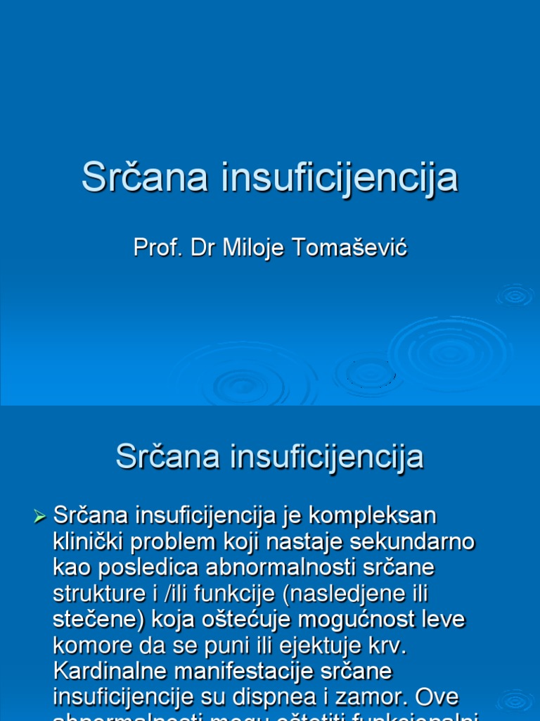 Srcana Insuficijencija | PDF
