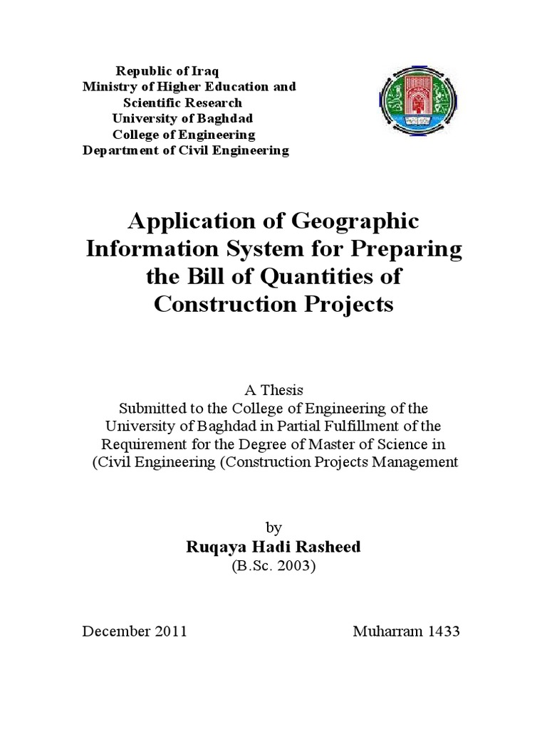 GIS in Construction Project Management | PDF | Technology & Engineering