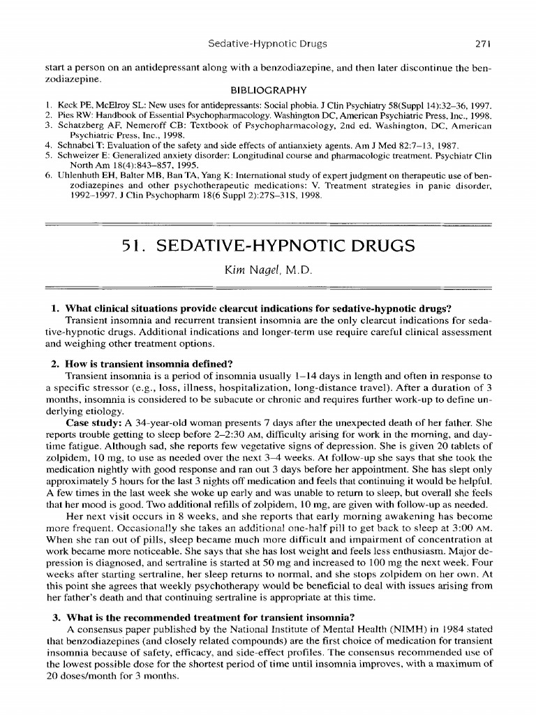 51. Sedative-Hypnotic Drugs | Insomnia | Benzodiazepine
