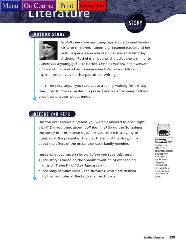 Three Wise Guys | PDF | Reading (Process) | Reading Comprehension