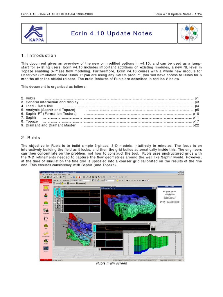 Ecrin 4.10 Update Notes | PDF | Function (Mathematics) | Icon (Computing)