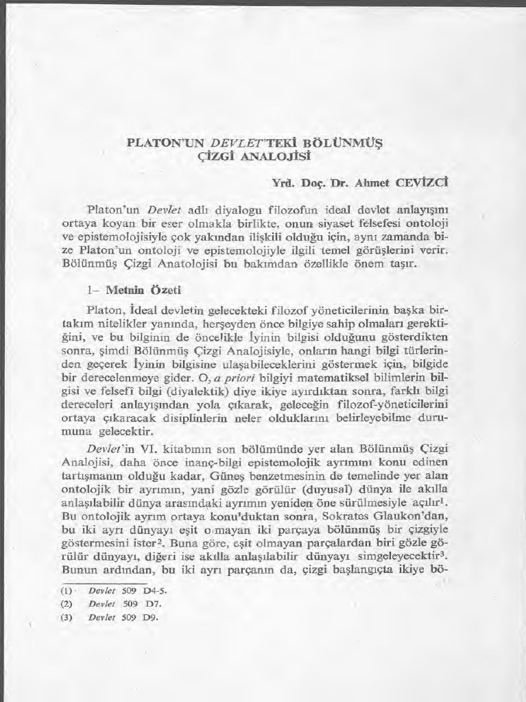 Platon Devlet Inceleme | PDF